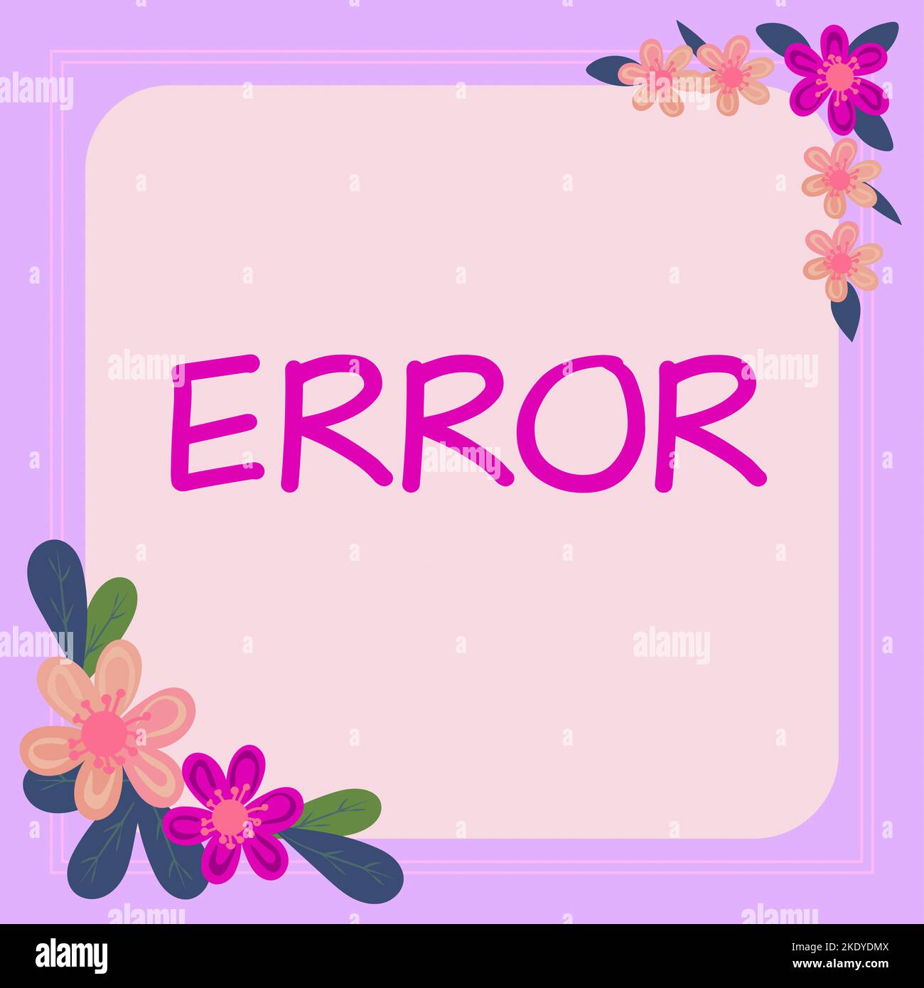 Conceptual display Error, Business showcase failure or in deviation ...