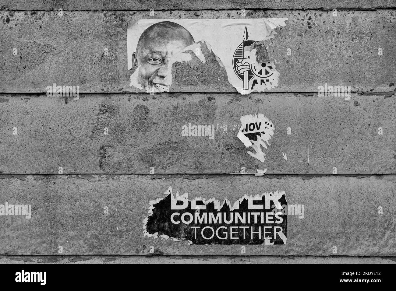 African national congress anc poster Black and White Stock Photos ...