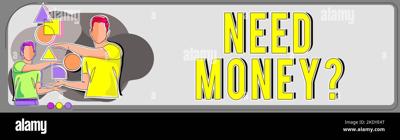 Conceptual caption Need Money Question, Concept meaning Need to save ...