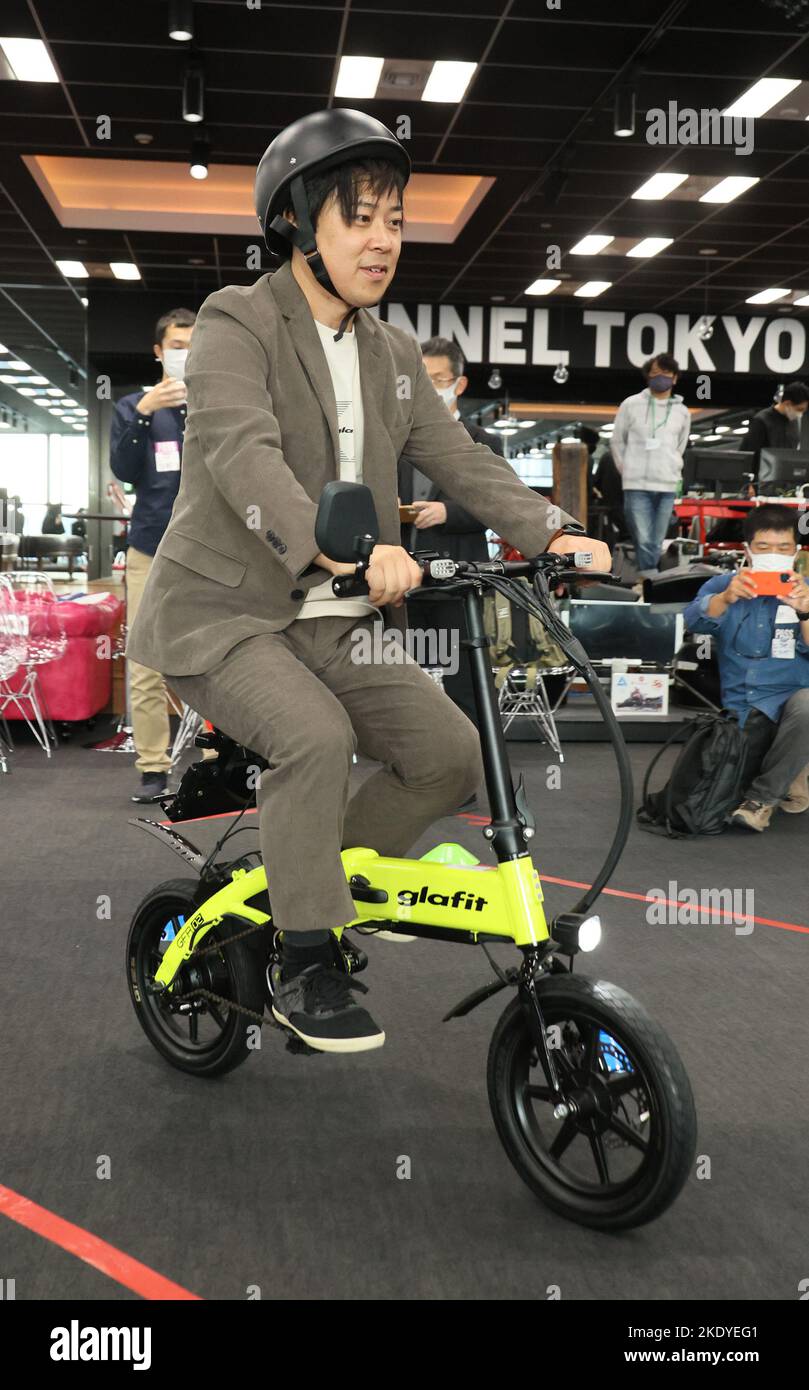 Tokyo, Japan. 9th Nov, 2022. Japanese mobility venture Grafit president ...