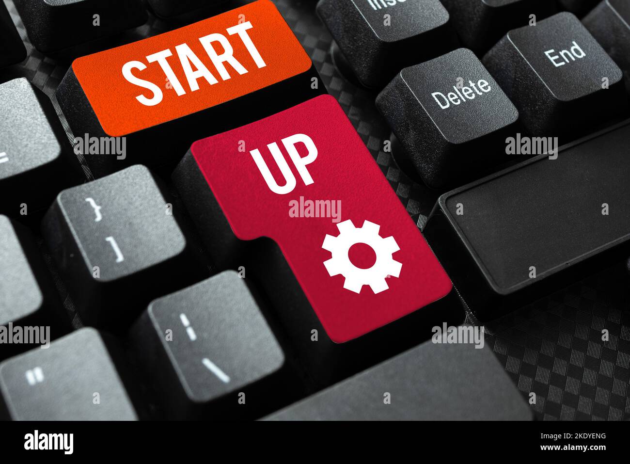 Text showing inspiration Start Up, Business concept in the early ...