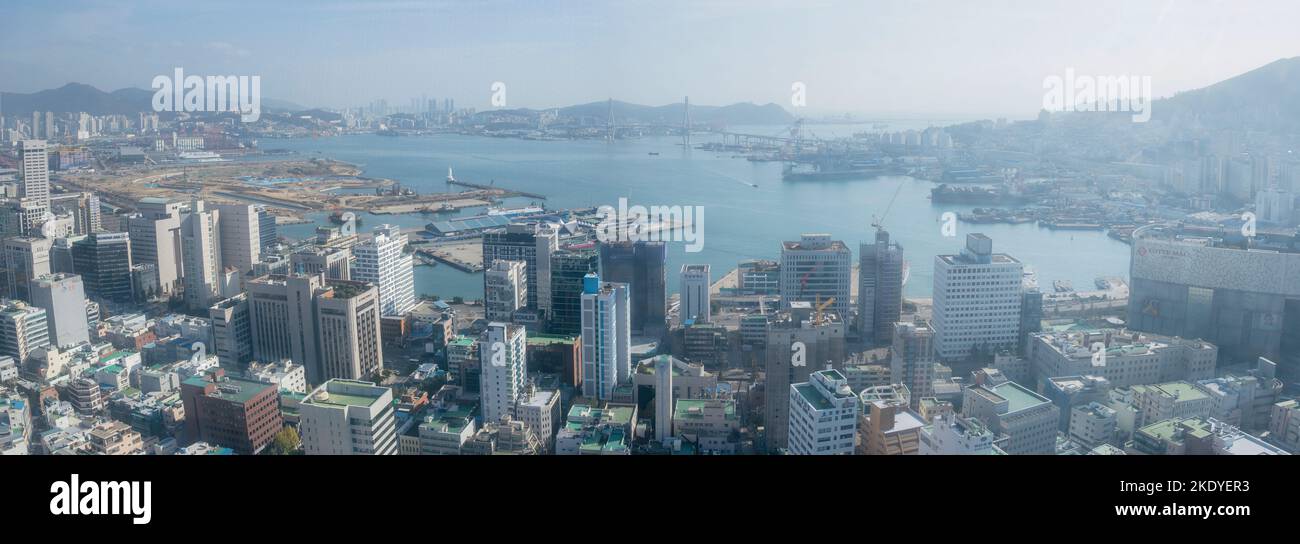 An aerial and panoramic view of the city of Busan Stock Photo - Alamy