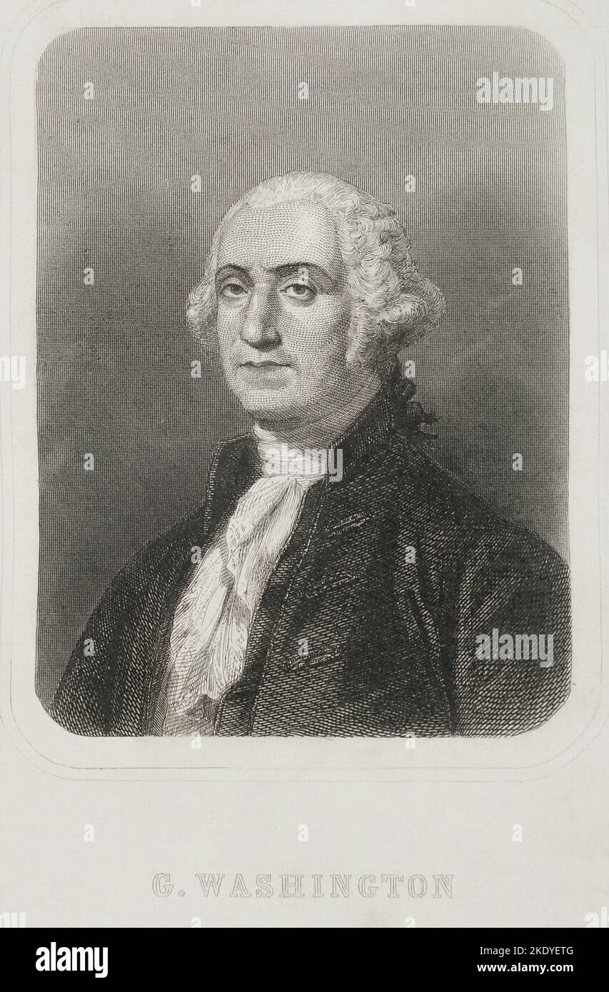 George Washington (1732-1799). 1st President of the United States (1789 ...
