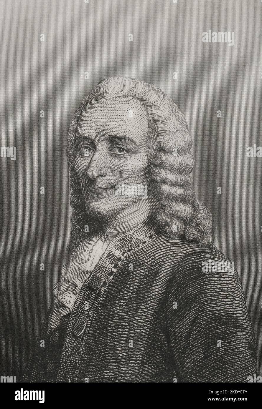 Voltaire (Francois Marie Arouet) (1694-1778). French writer of the ...