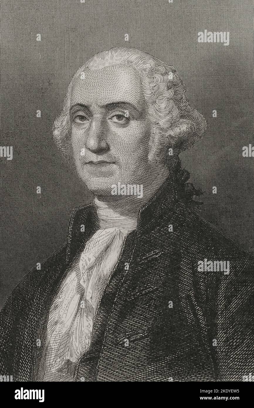 George Washington (1732-1799). 1st President of the United States (1789 ...