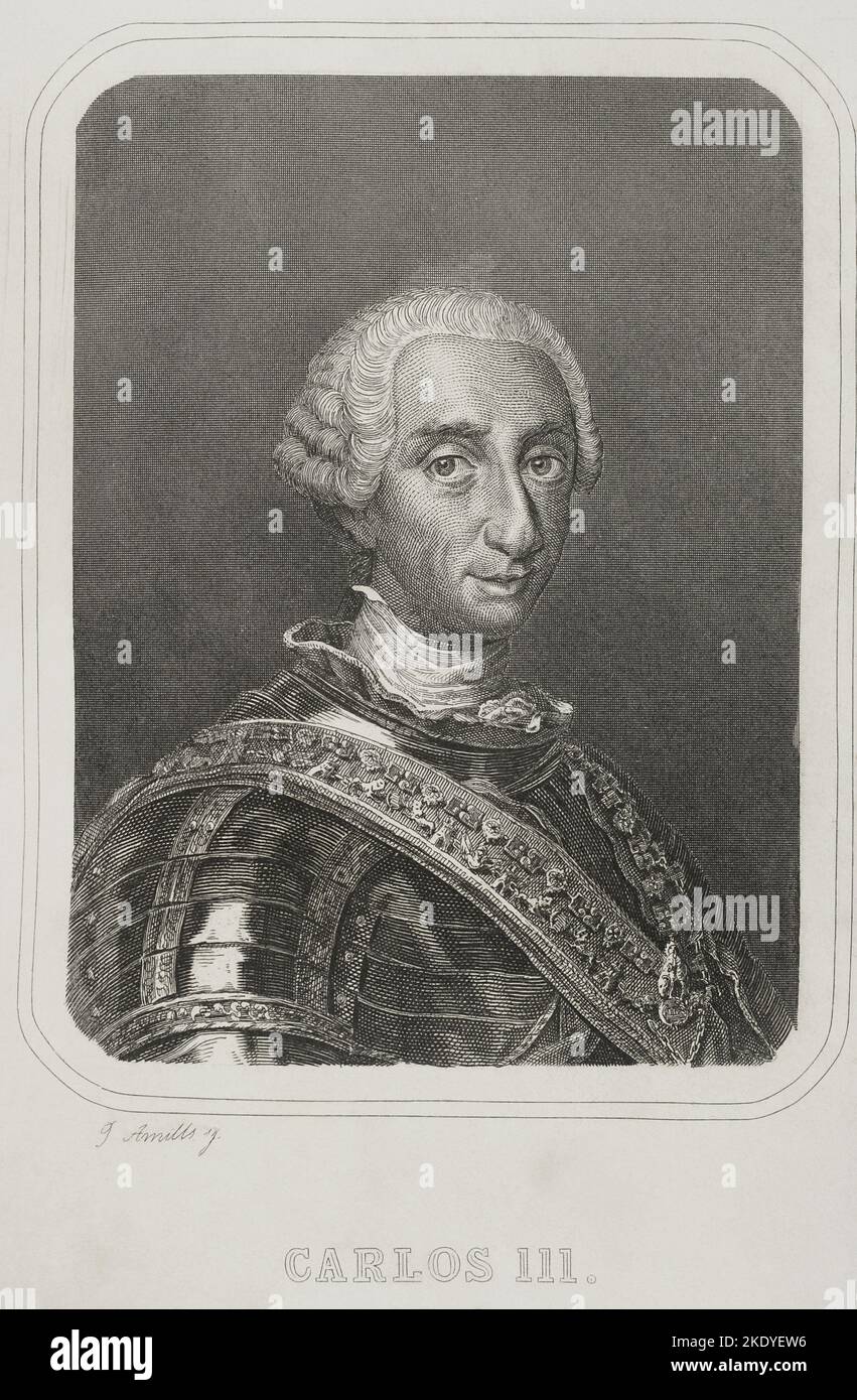 Charles III (1716-1788). King of Spain (1759-1788). Bourbon dynasty ...