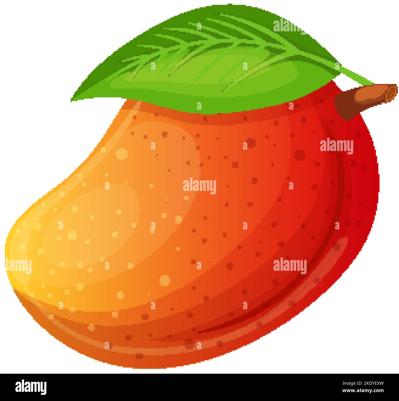 mango leaf cartoon vector illustration Stock Vector Image & Art - Alamy