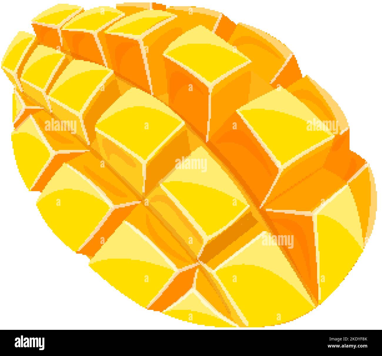 mango cubes cartoon vector illustration Stock Vector Image & Art - Alamy