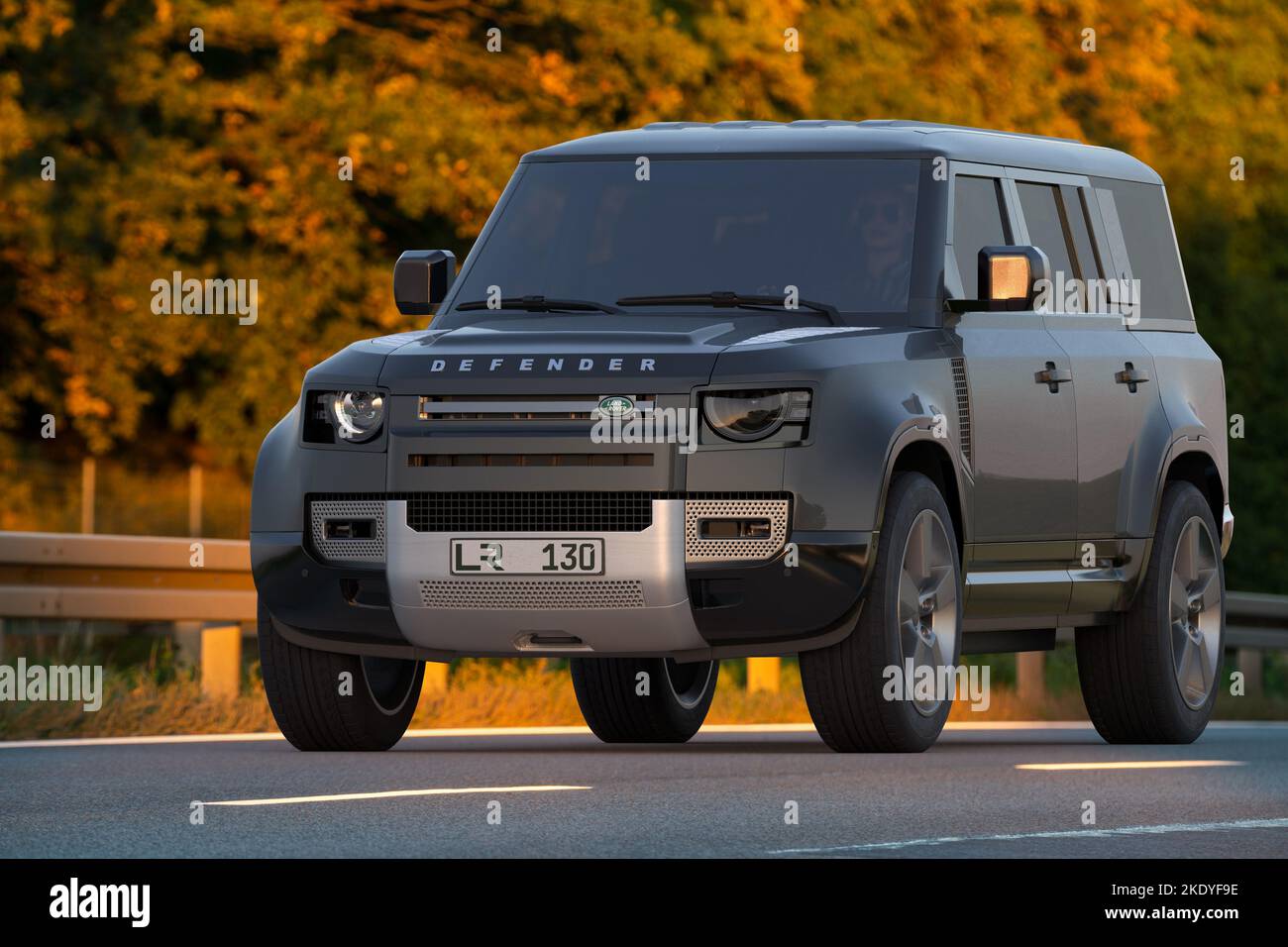New Land Rover Defender 130 Stock Photo - Alamy