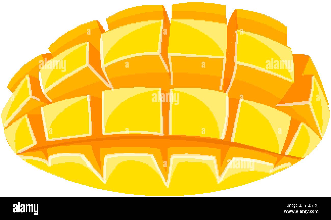 mango cubes cartoon vector illustration Stock Vector Image & Art - Alamy