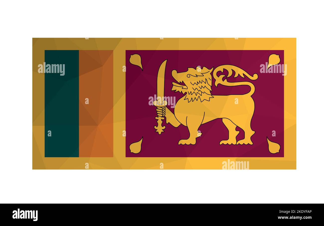 Official flag of sri lanka hi-res stock photography and images - Alamy