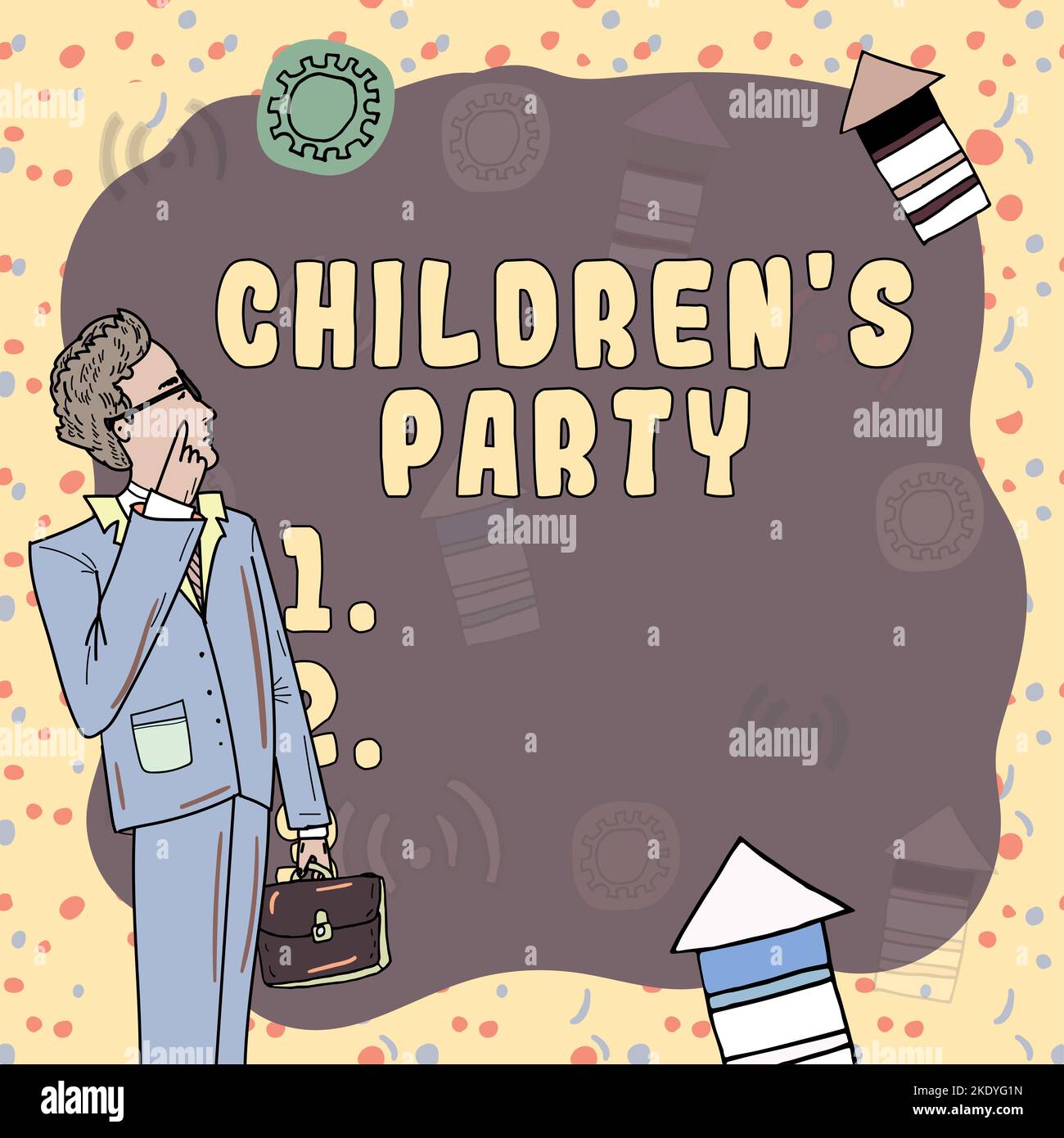 Hand writing sign Children S Is Party, Concept meaning social gathering ...