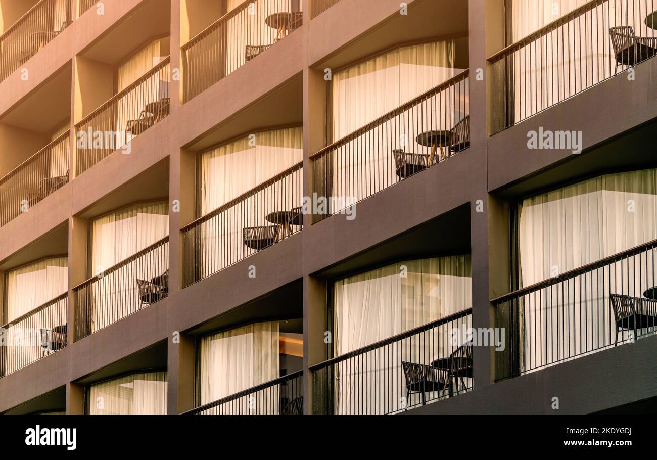 The pattern of small room balcony from a simple design of residential ...