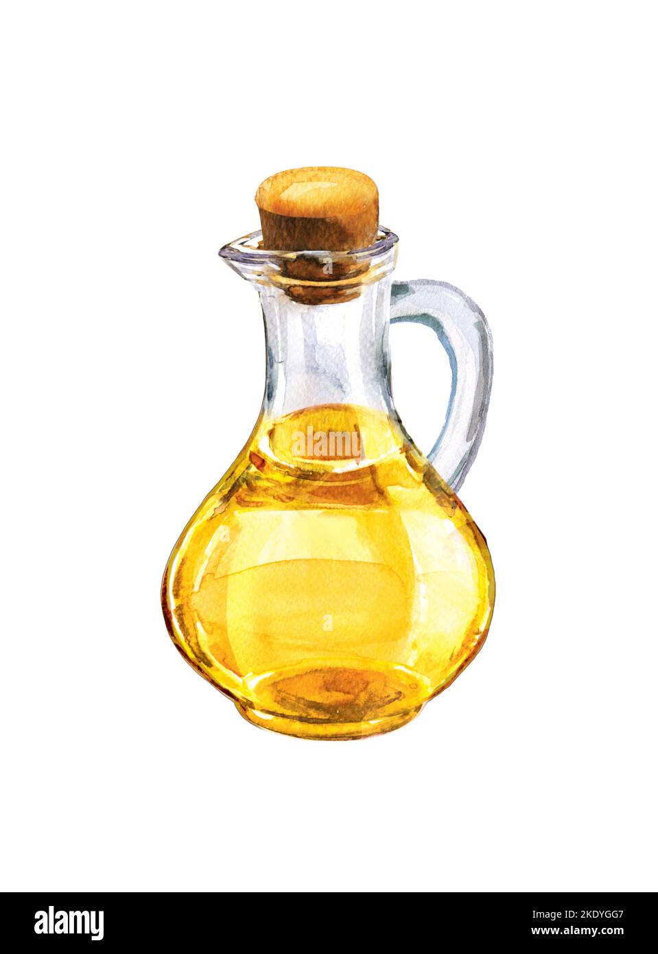 Oil bottle, glass, isolated on white background, realism, photo ...