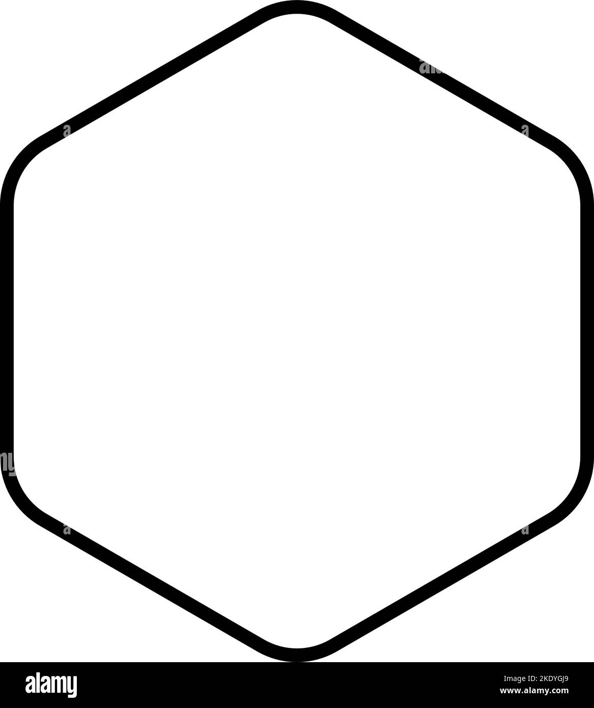 Hexagon cartoon Black and White Stock Photos & Images - Alamy