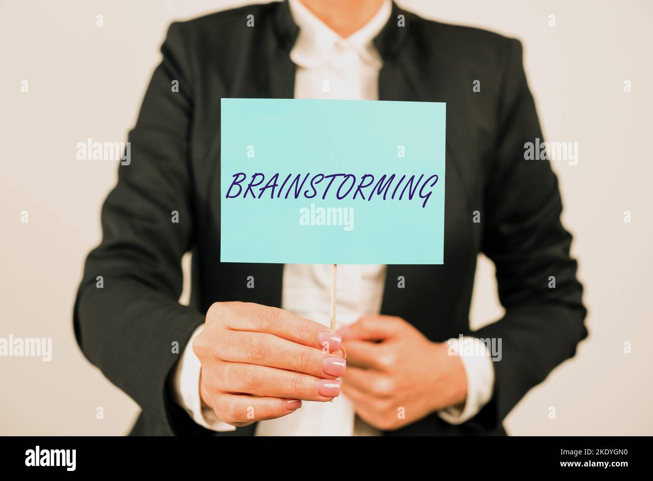 Hand writing sign Brain Storming, Business approach Stimulating ...