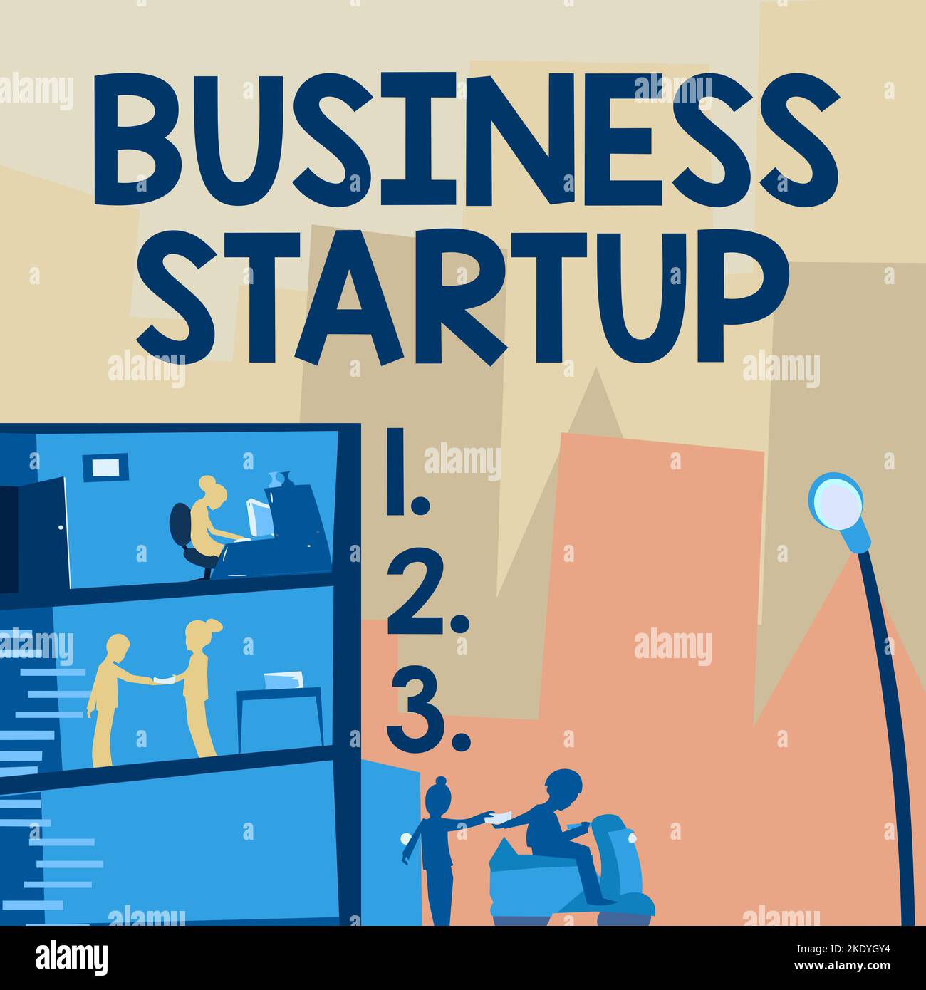 Text caption presenting Business Startup, Business approach during the ...