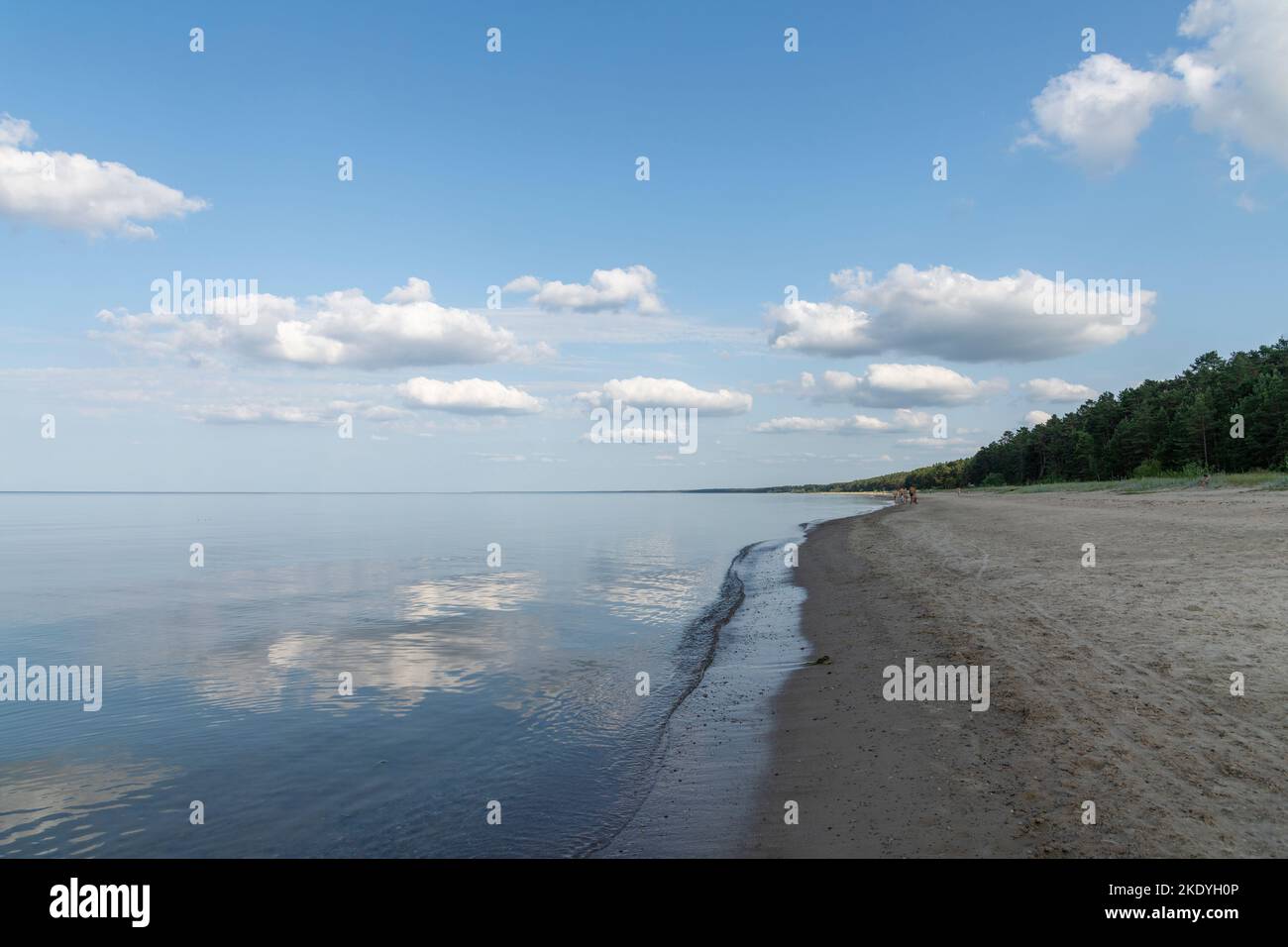 Blue and still Baltic sea Stock Photo - Alamy
