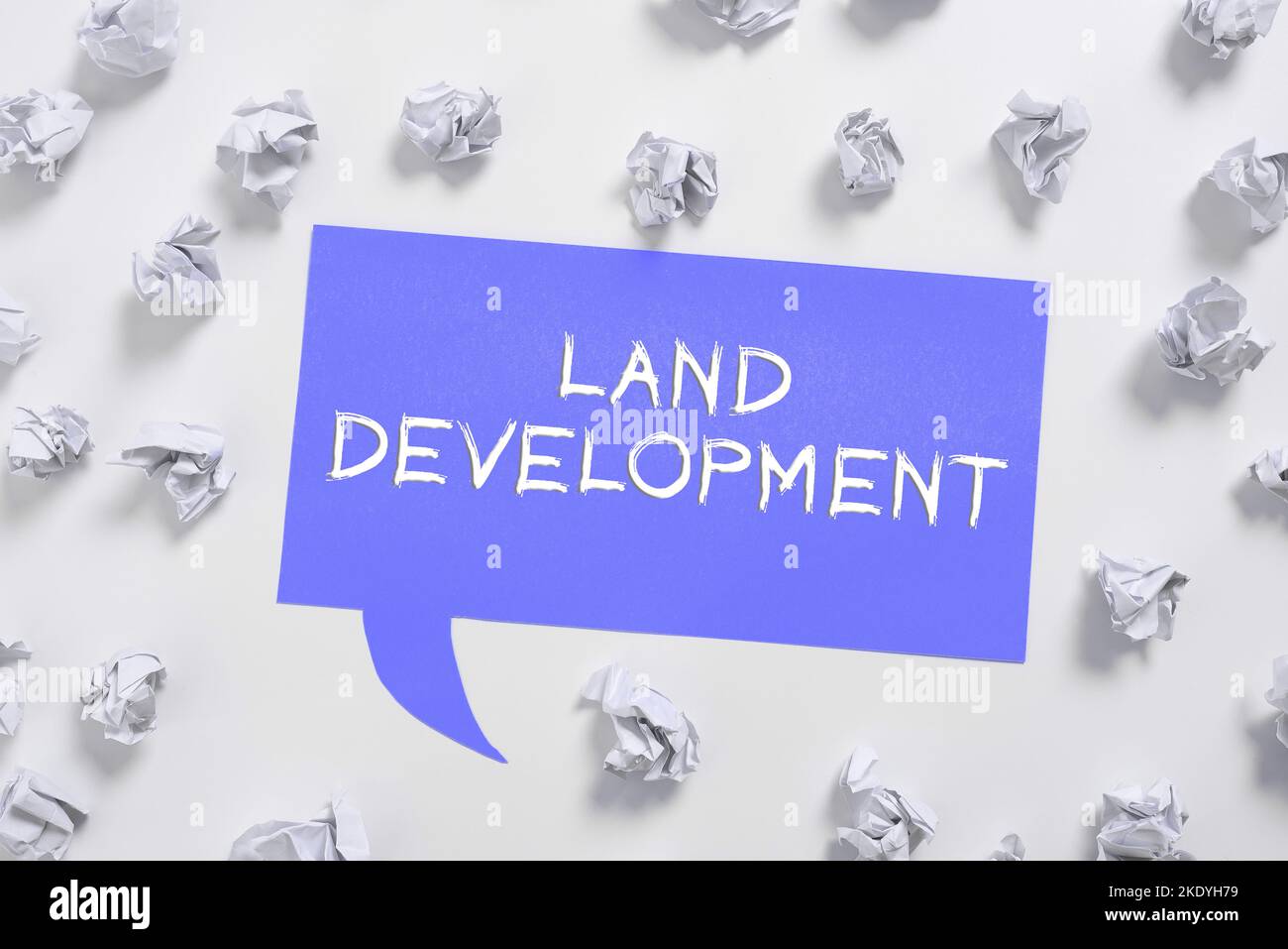 Conceptual caption Land Development, Internet Concept process of ...
