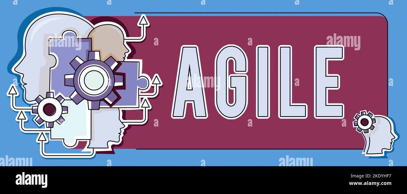 Inspiration showing sign Agile, Business concept iterative approach to ...