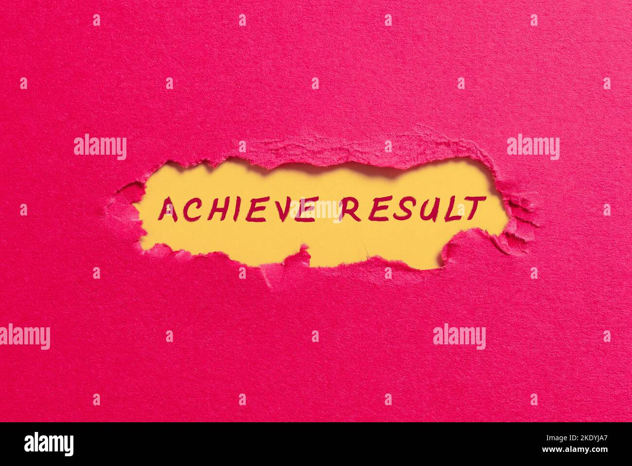 Text caption presenting Achieve Result, Word for Accomplishment Attain ...