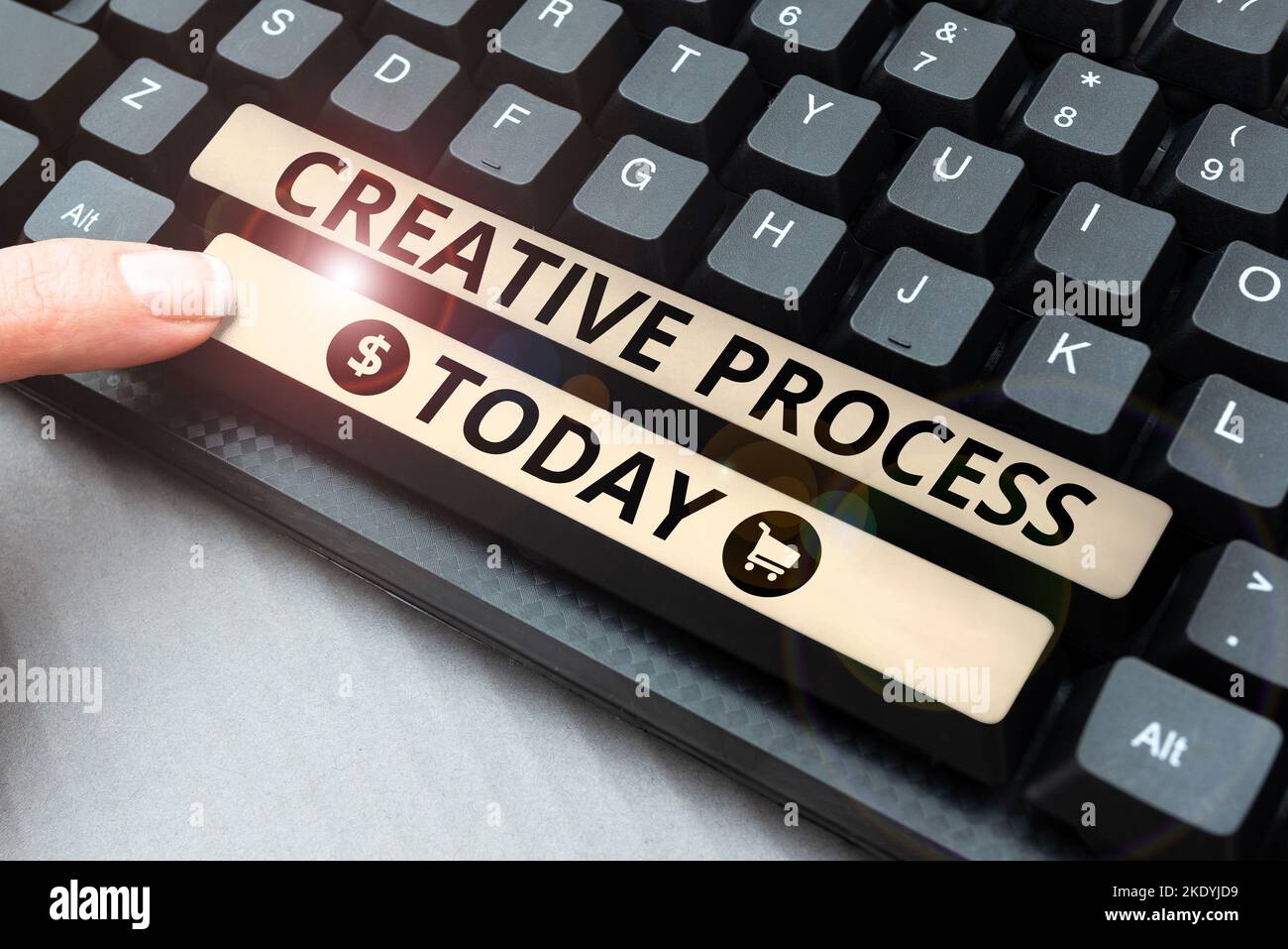 Conceptual caption Creative Process, Concept meaning connecting ideas ...