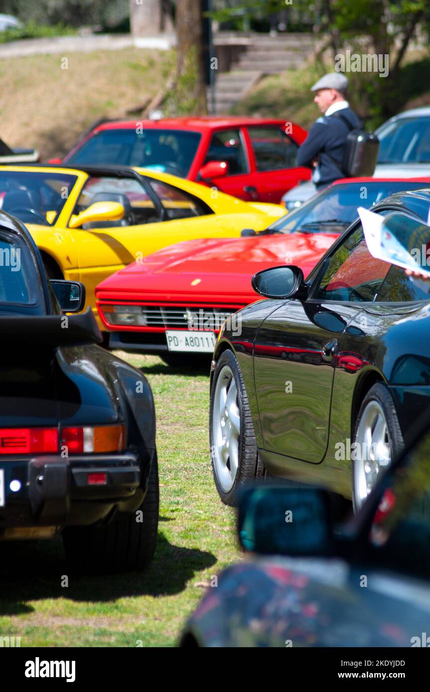 A vertical shot of the expensive cars Stock Photo - Alamy