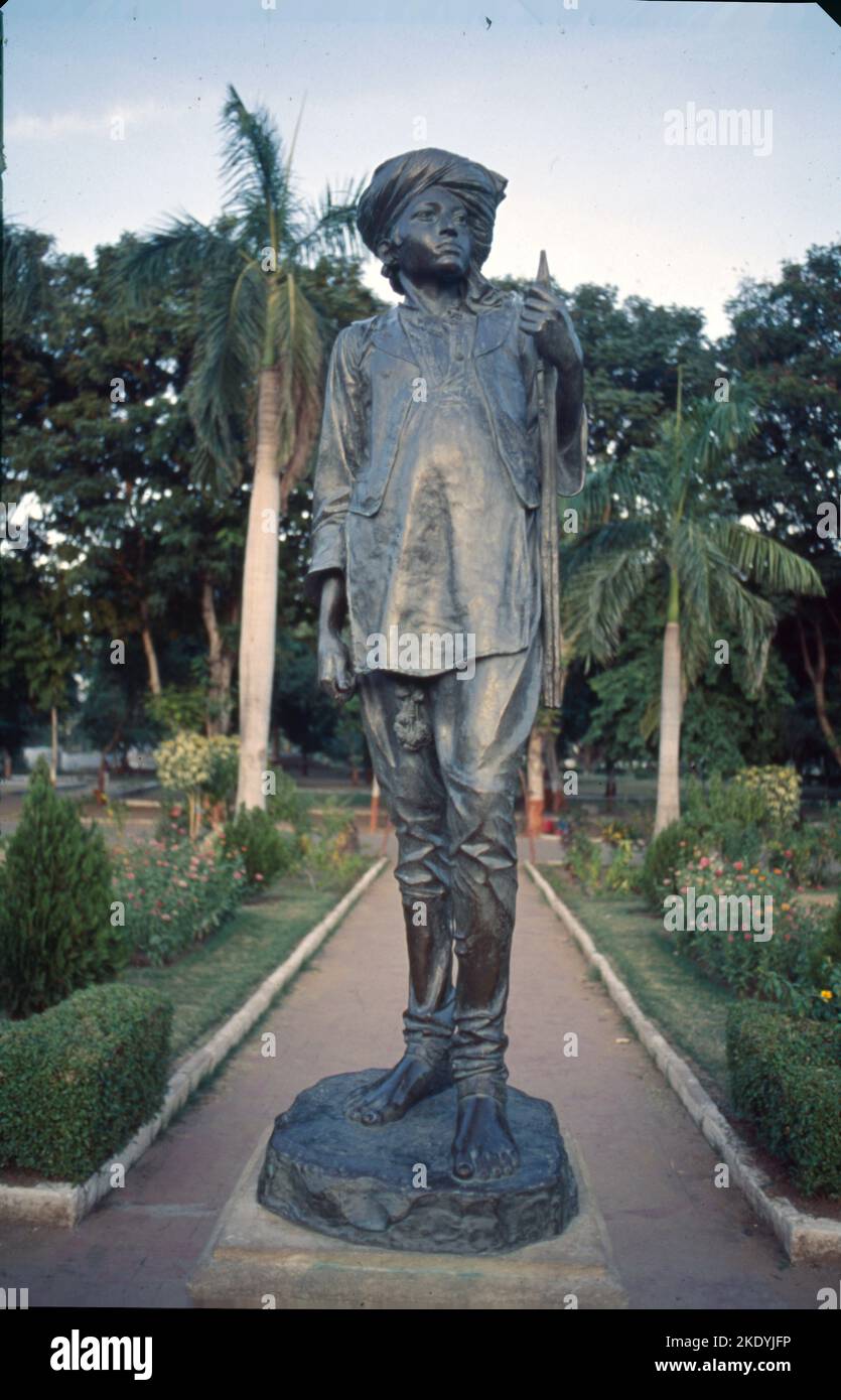 Statue of Shephard Boy, Sayaji Park Garden, Baroda, Gujrat, India Stock ...