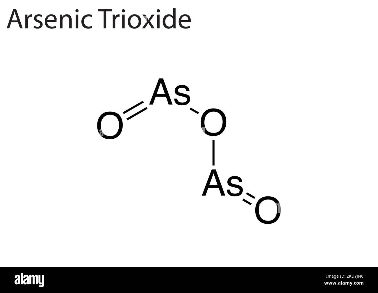 A Chemical Structure Of An Anticancer Drug Arsenic Trioxide Stock Vector Image And Art Alamy