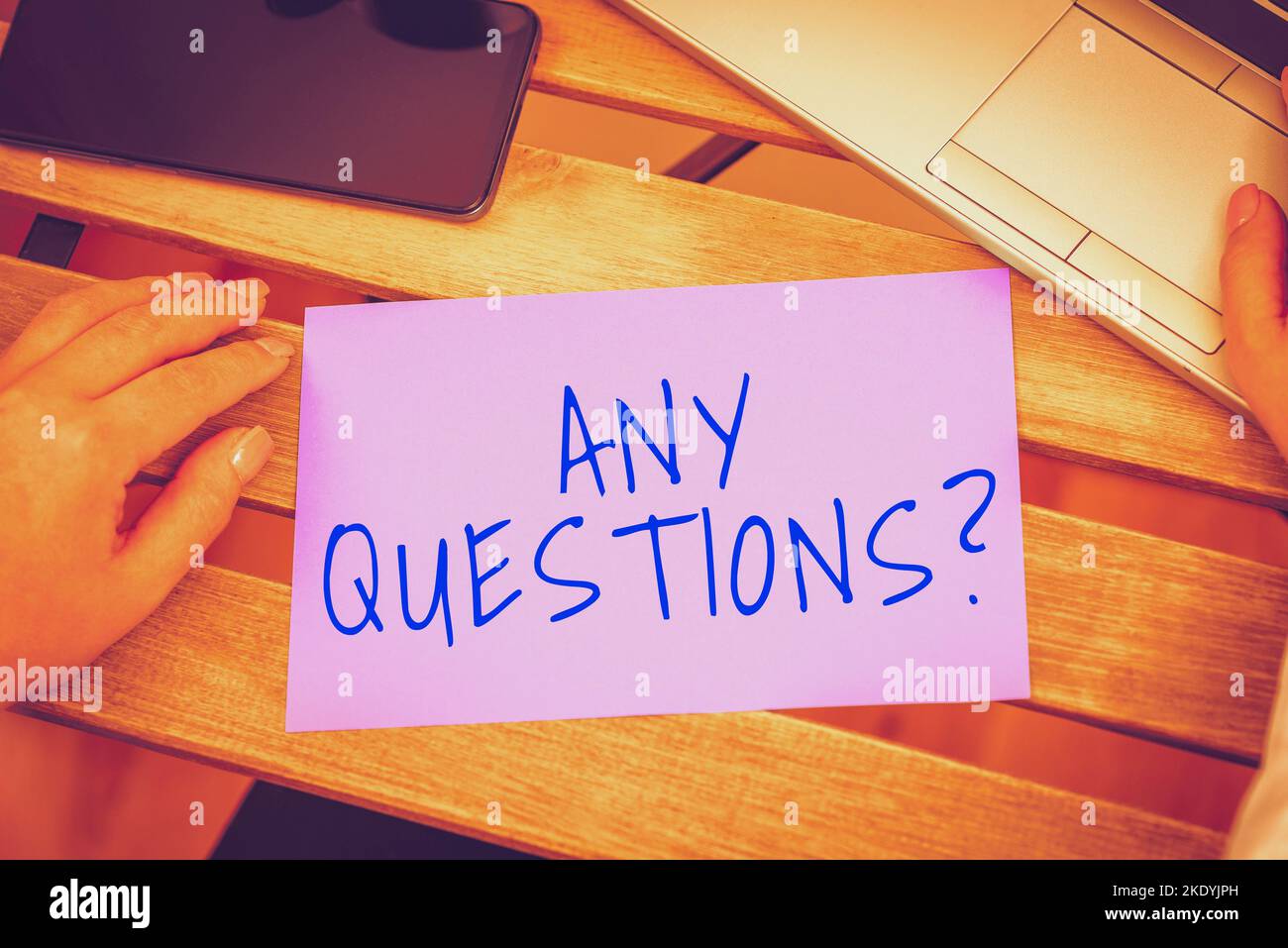 Text caption presenting Any Questions Question, Internet Concept ...