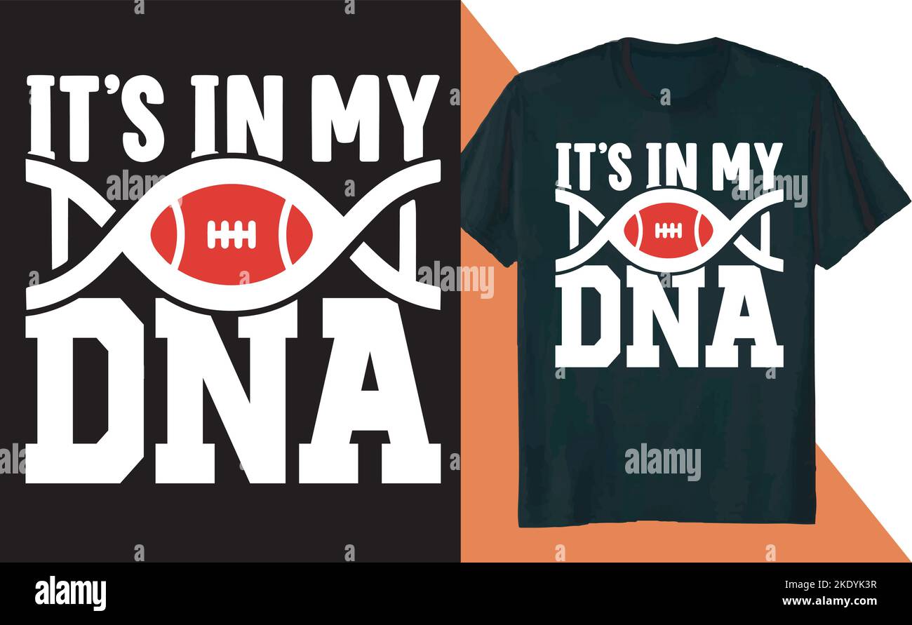 A T-shirt print design of baseball theme "it's in my dna Stock Vector ...