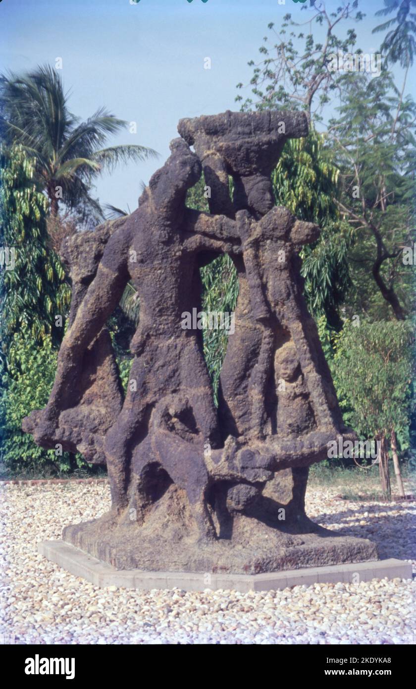 Statue - Figures Created at Shantiniketan, West Bengal, India Stock ...
