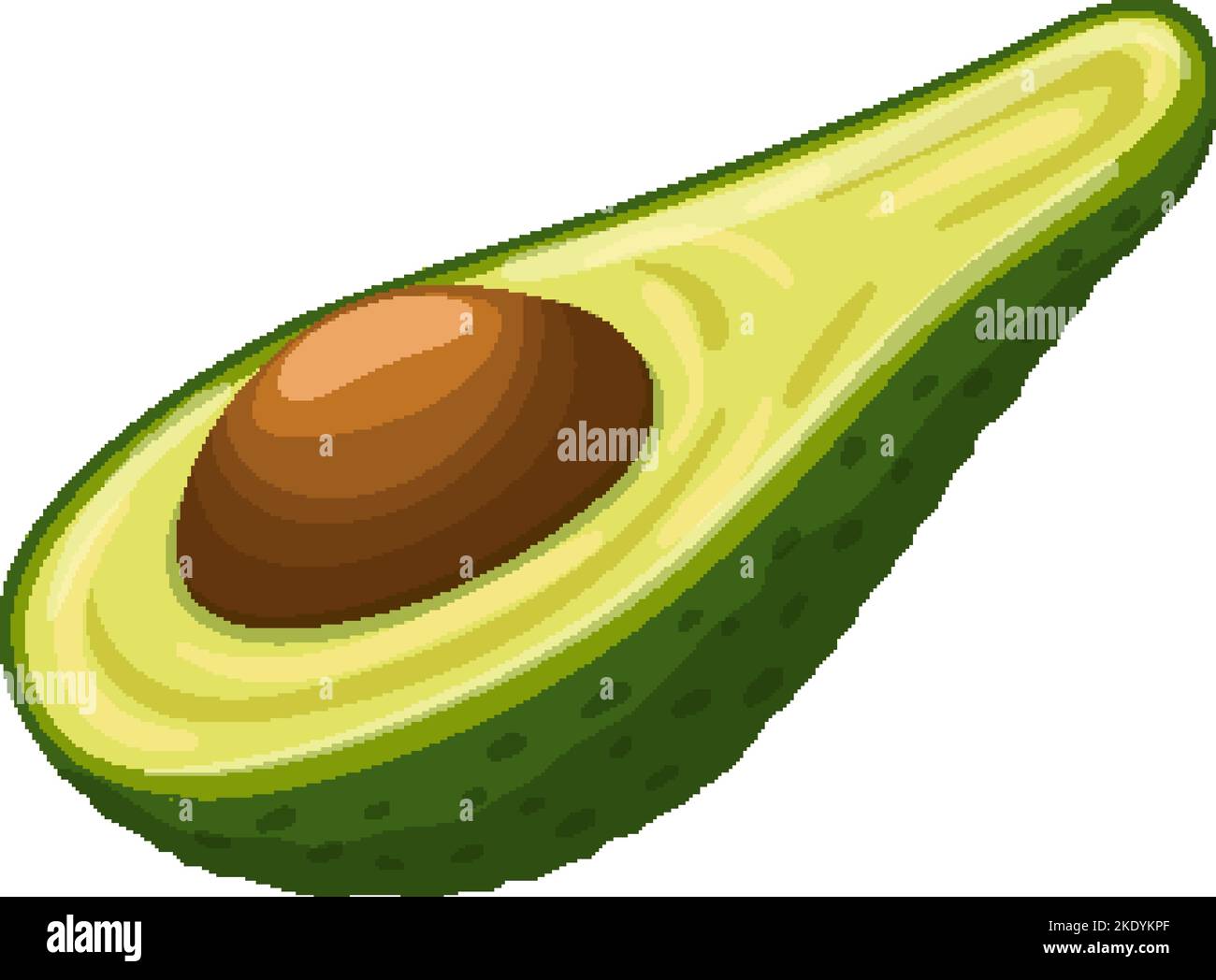 avocado slice cartoon vector illustration Stock Vector Image & Art - Alamy