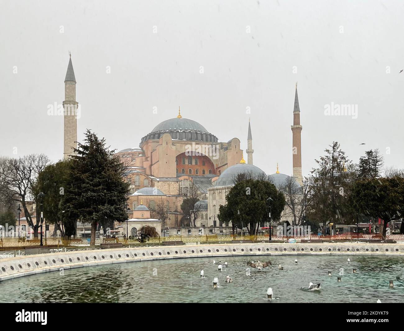 Hagia Sophia cathedral church and fontain in Istanbul Stock Photo - Alamy