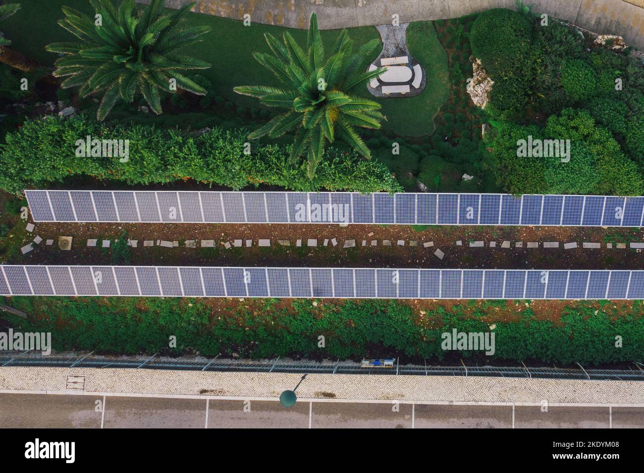 Solar panels rooftop aerial hi-res stock photography and images - Alamy