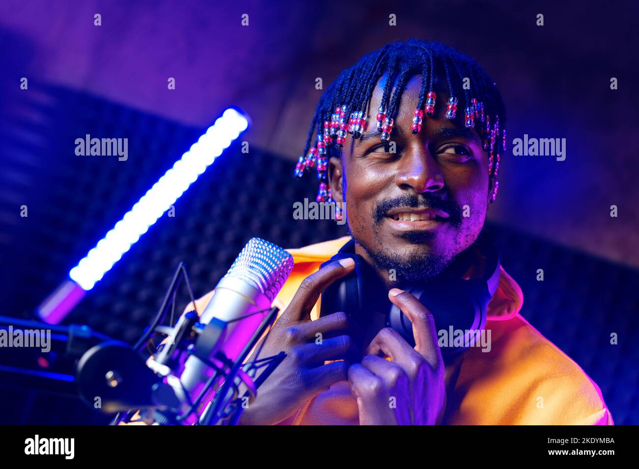 African man singing in recording hi-res stock photography and images ...