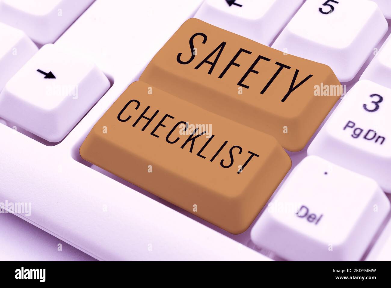 Text sign showing Safety Checklist, Business concept list of items you ...