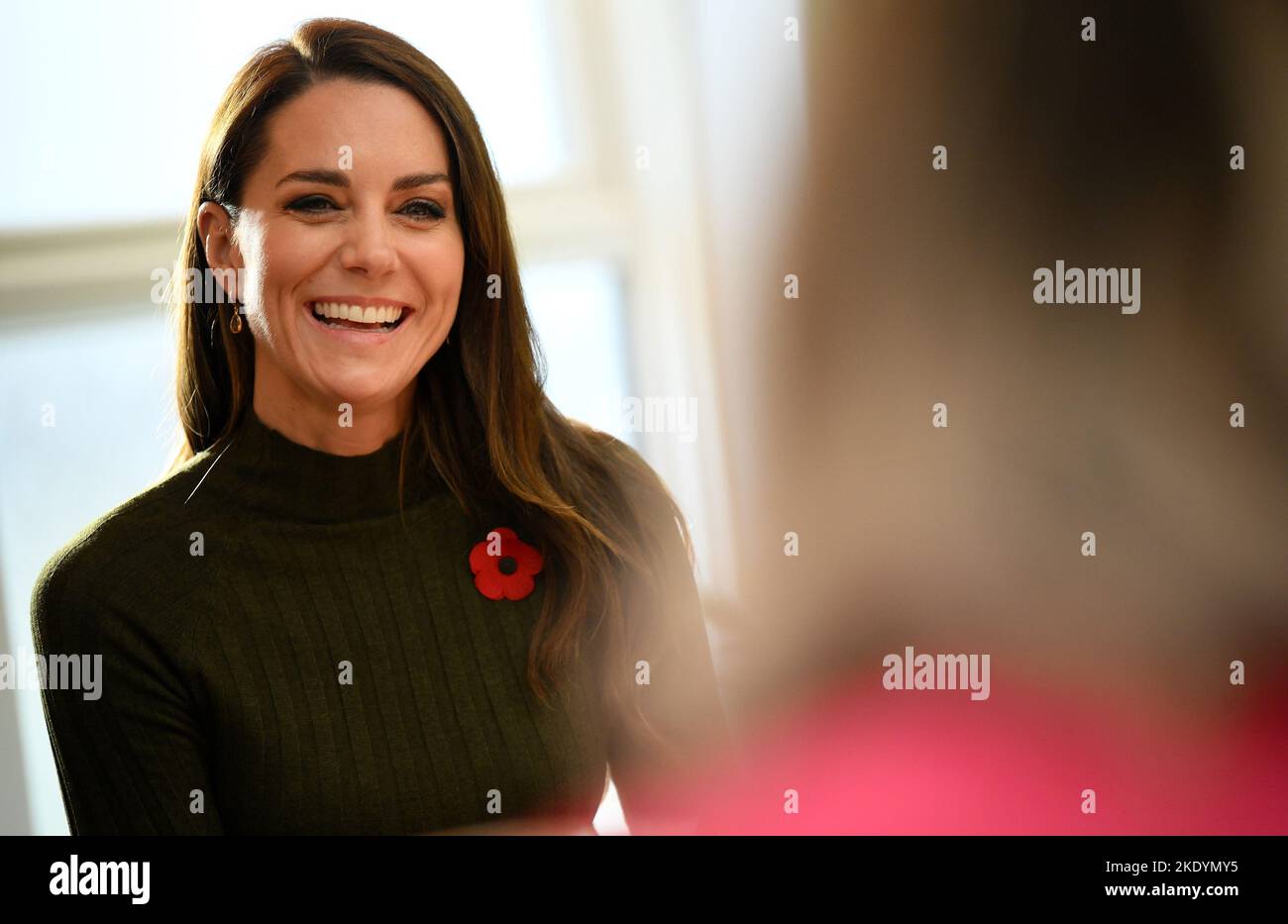 The Princess of Wales smiles during a visit to Colham Manor Children's ...