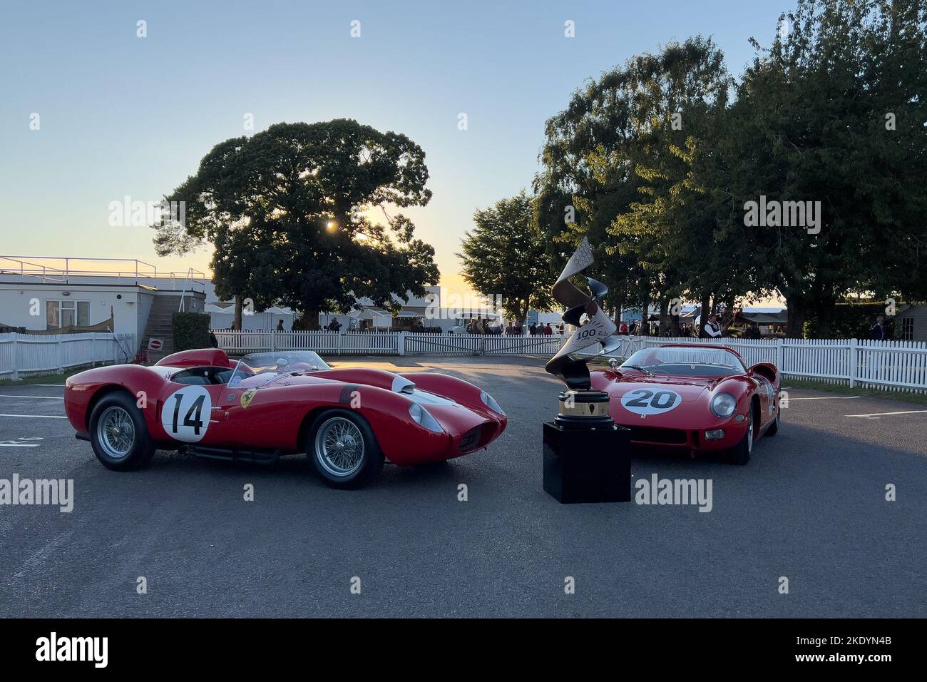 Le Mans Centenary Trophy, Ferrari 250 TR58 winning car in 1958, and the Ferrari 275 P which won ...