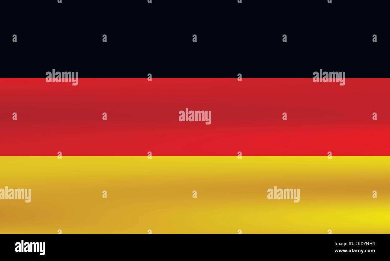 Flag of Germany. German national symbol in official colors. Template ...