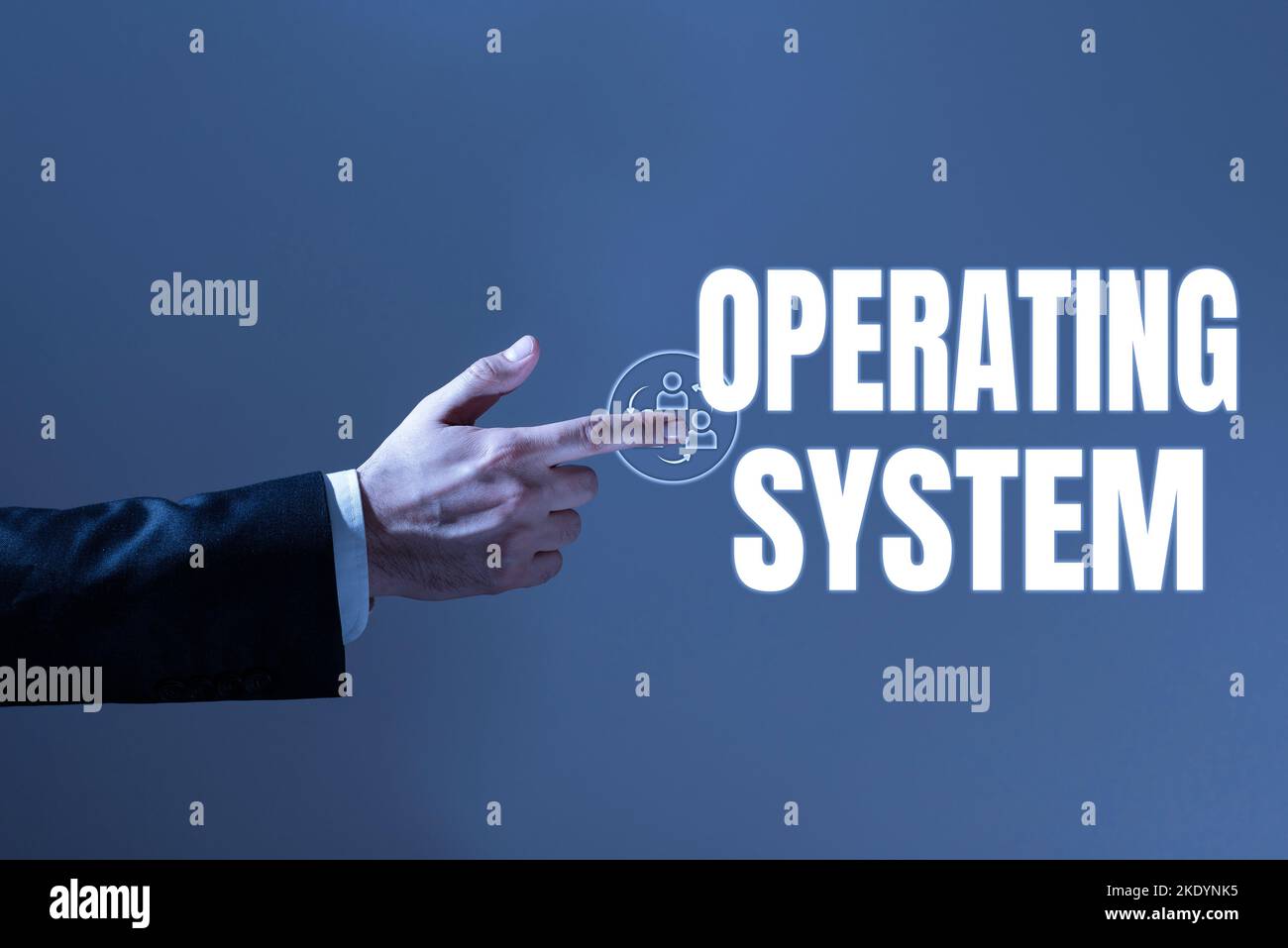 Hand writing sign Operating System, Concept meaning software that ...