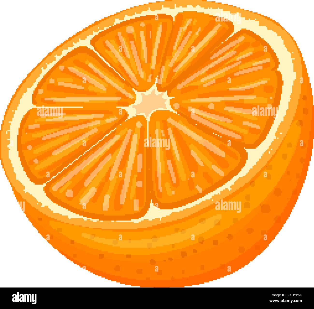 orange cut cartoon vector illustration Stock Vector Image & Art - Alamy