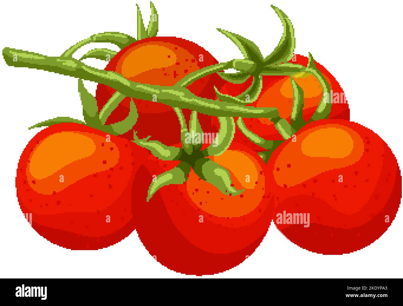 cherry tomatoes cartoon vector illustration Stock Vector Image & Art - Alamy