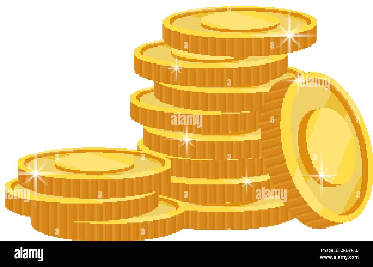 coin gold cartoon vector illustration Stock Vector Image & Art - Alamy