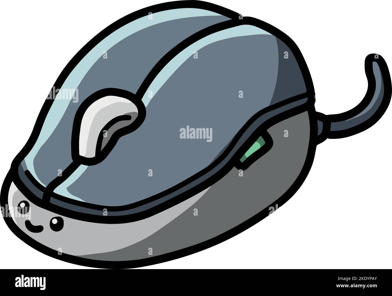 A cute smiling mouse cartoon isolated on a white background Stock ...