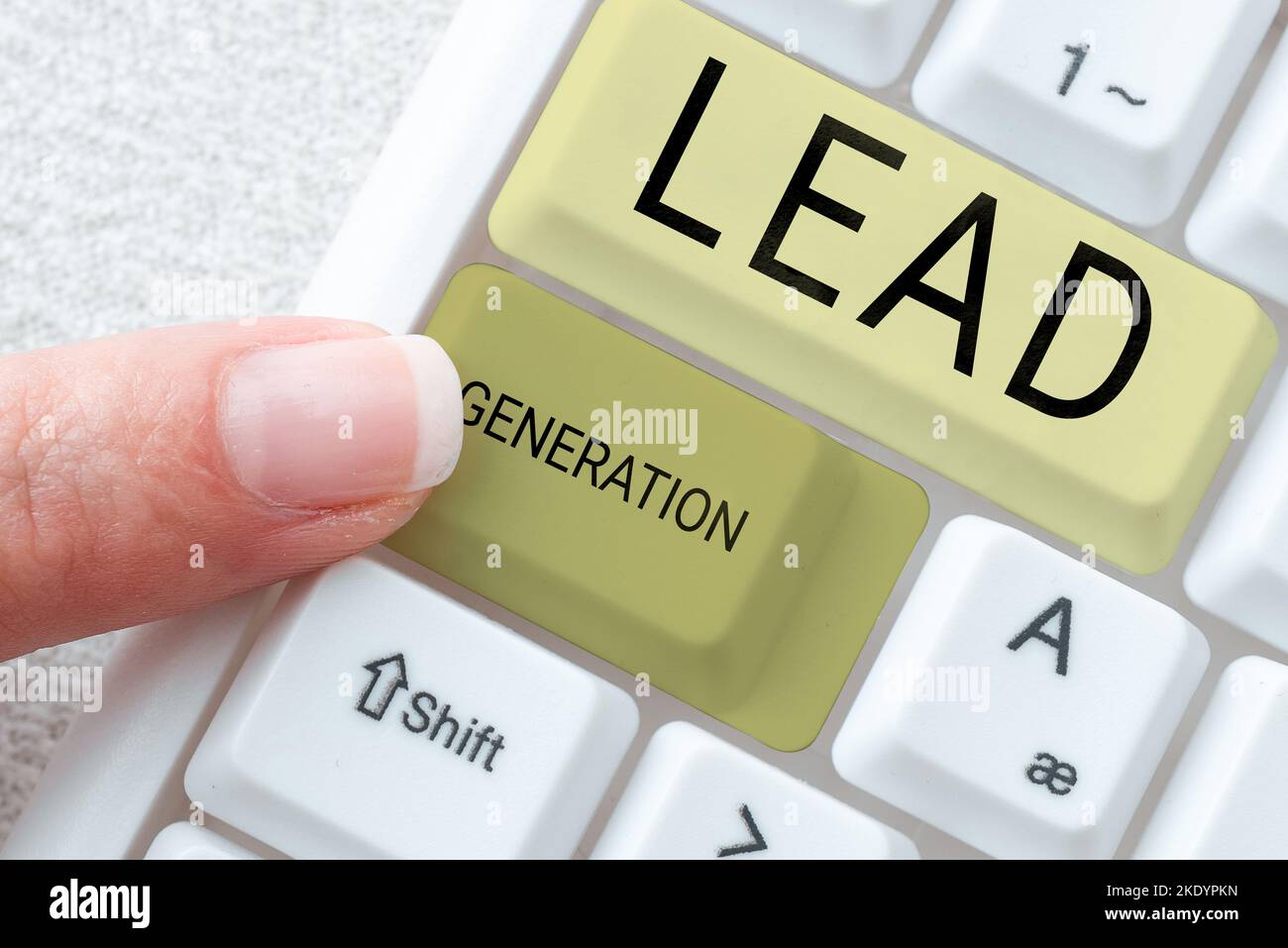 Sign displaying Lead Generation, Concept meaning cultivating the ...
