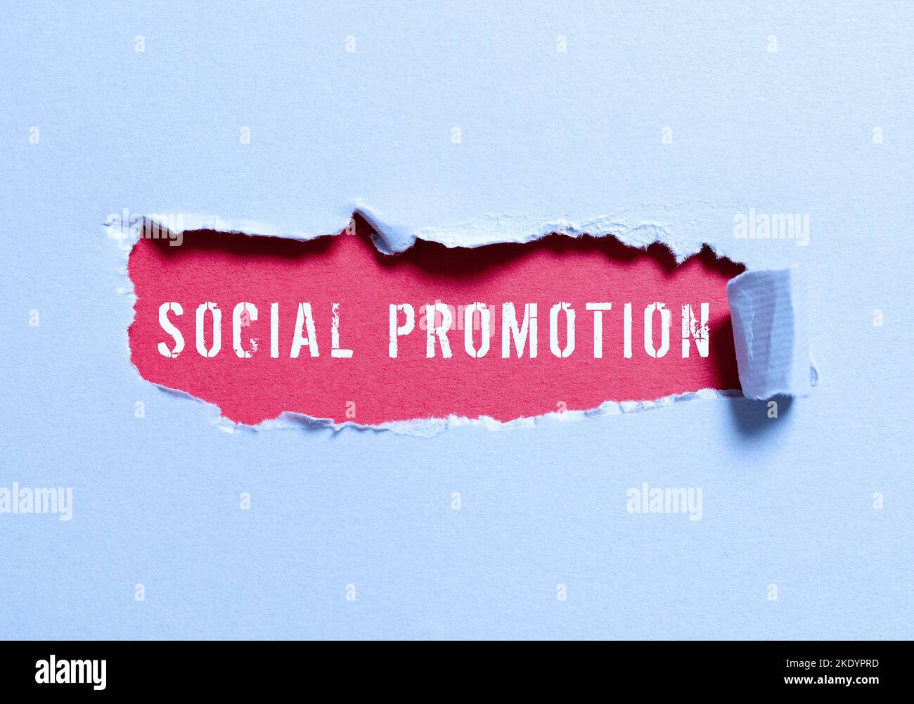 Conceptual caption Social Promotion, Business showcase promoting a ...