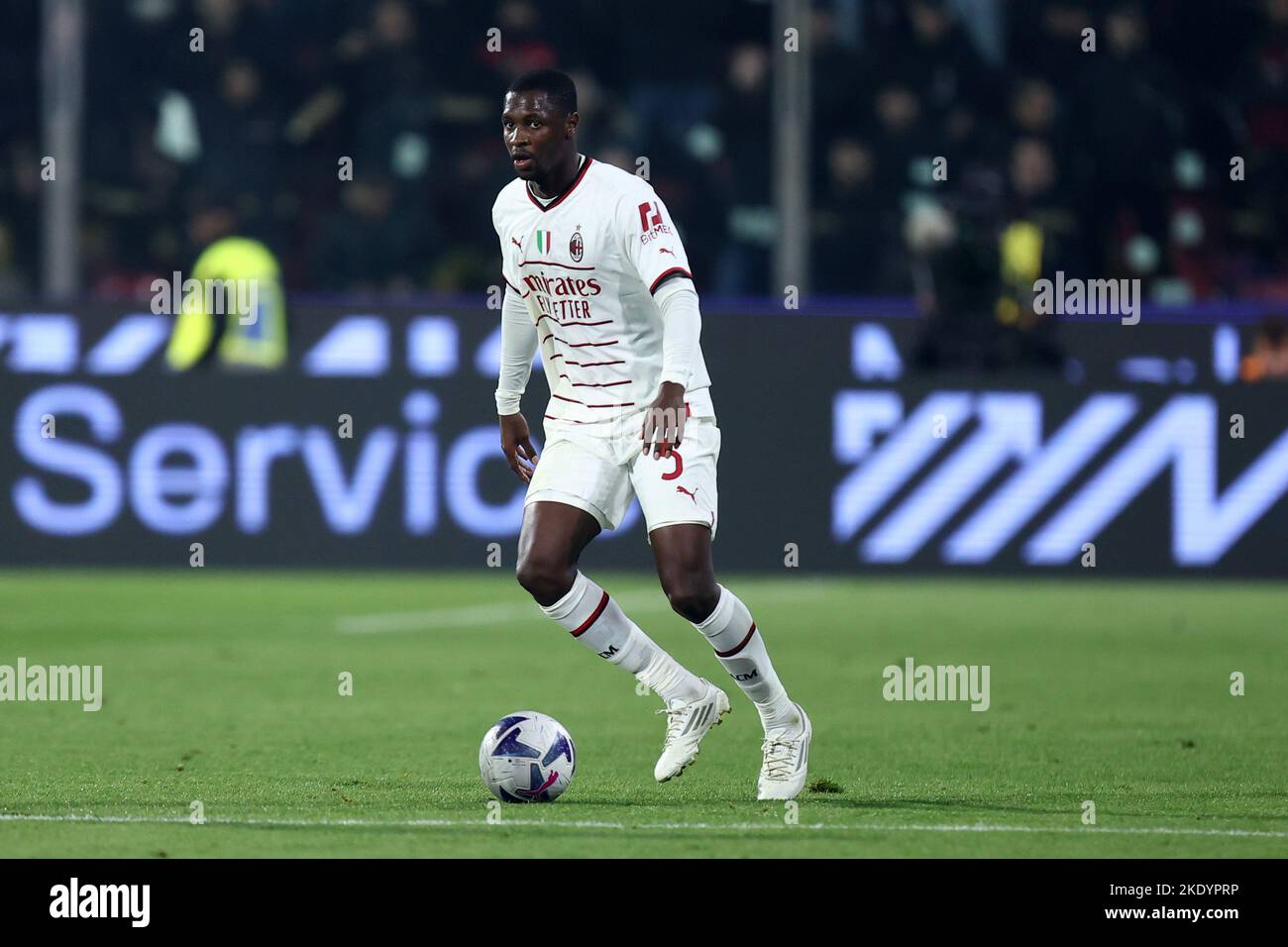 Fode Ballo-Toure of Ac Milan in action during the Serie A match ...