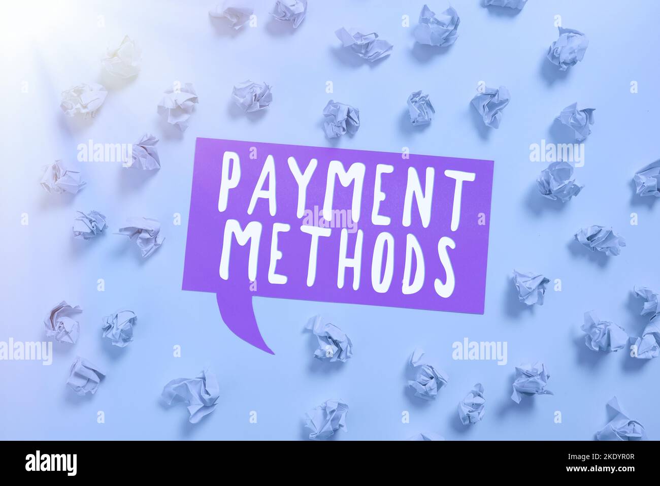 Conceptual display Payment Methods, Business approach Several ways ...