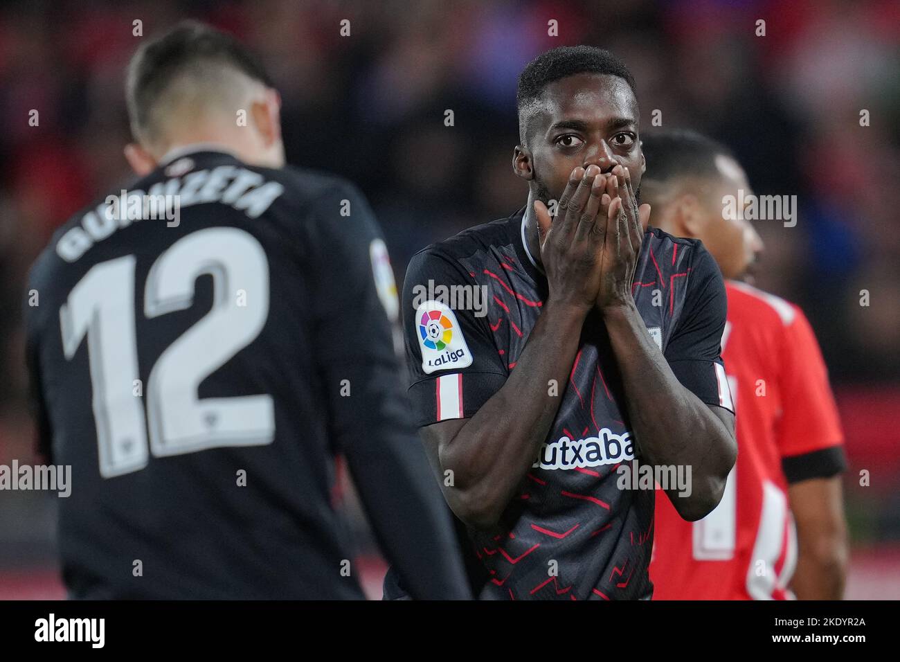 Inaki Williams of Athletic Club reacts during the La Liga match between ...